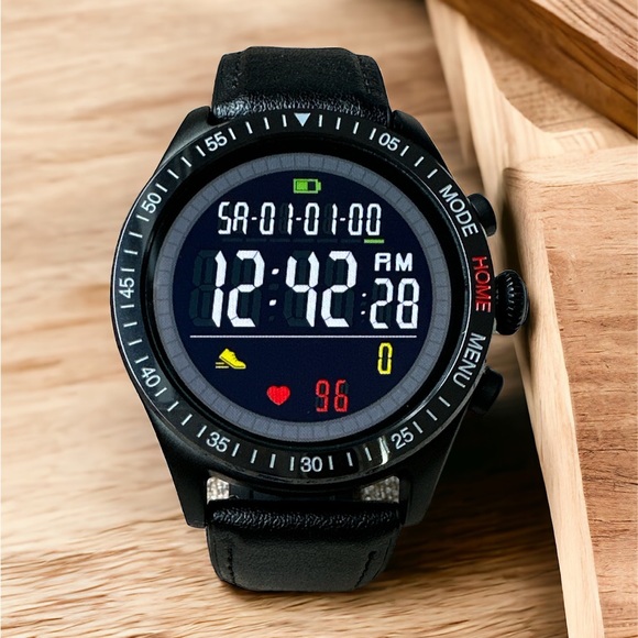 Timex | Accessories | Iconnect By Timex Pro 43mm Leather Strap ...